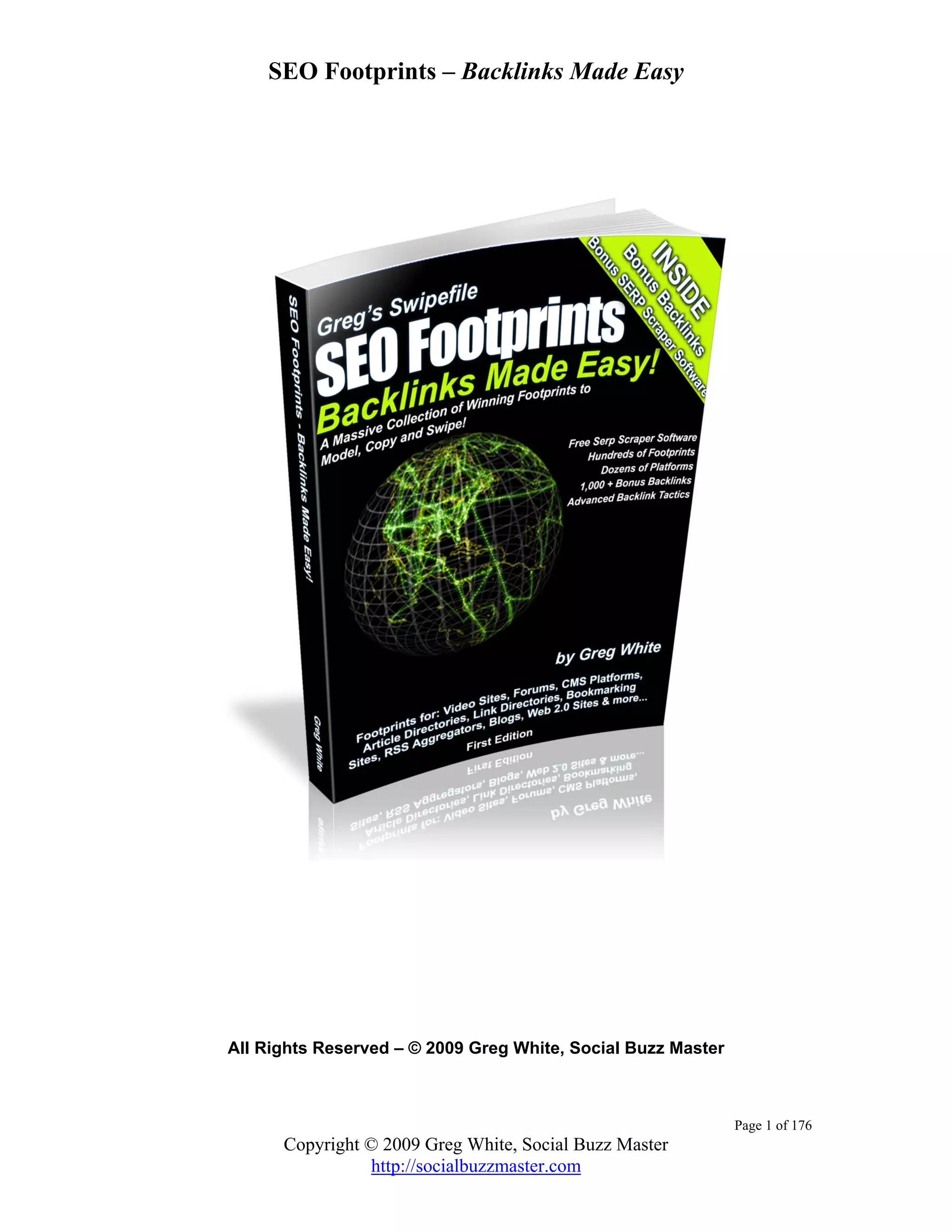SEO Footprints by www.Netrix.co.uk - Comprehensive Guide to Website ...