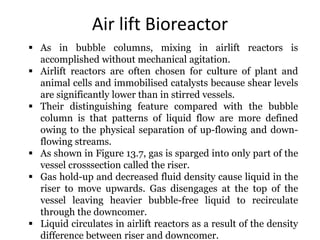 Bubble and Airlift bioreactors types and applications | PPTX