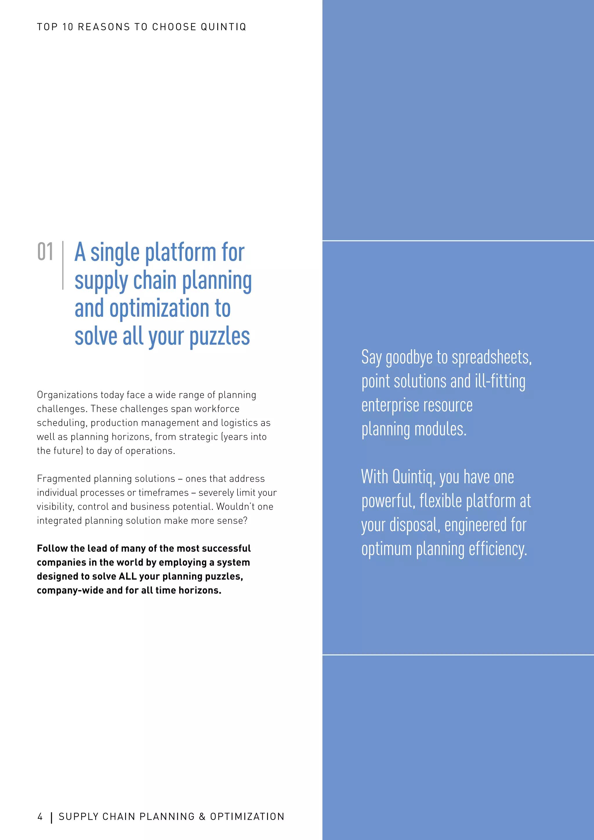 Brochure-Top-10-reasons-to-choose-Quintiq-EN | PDF
