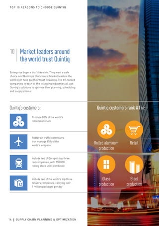 Brochure-Top-10-reasons-to-choose-Quintiq-EN | PDF