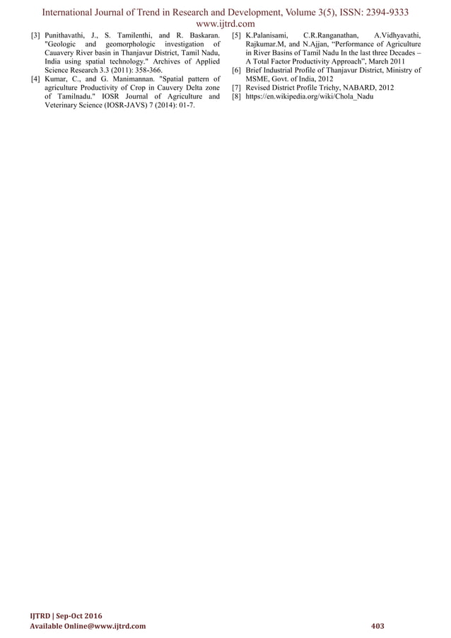 An overview of cauvery delta zone in tamil nadu | PDF