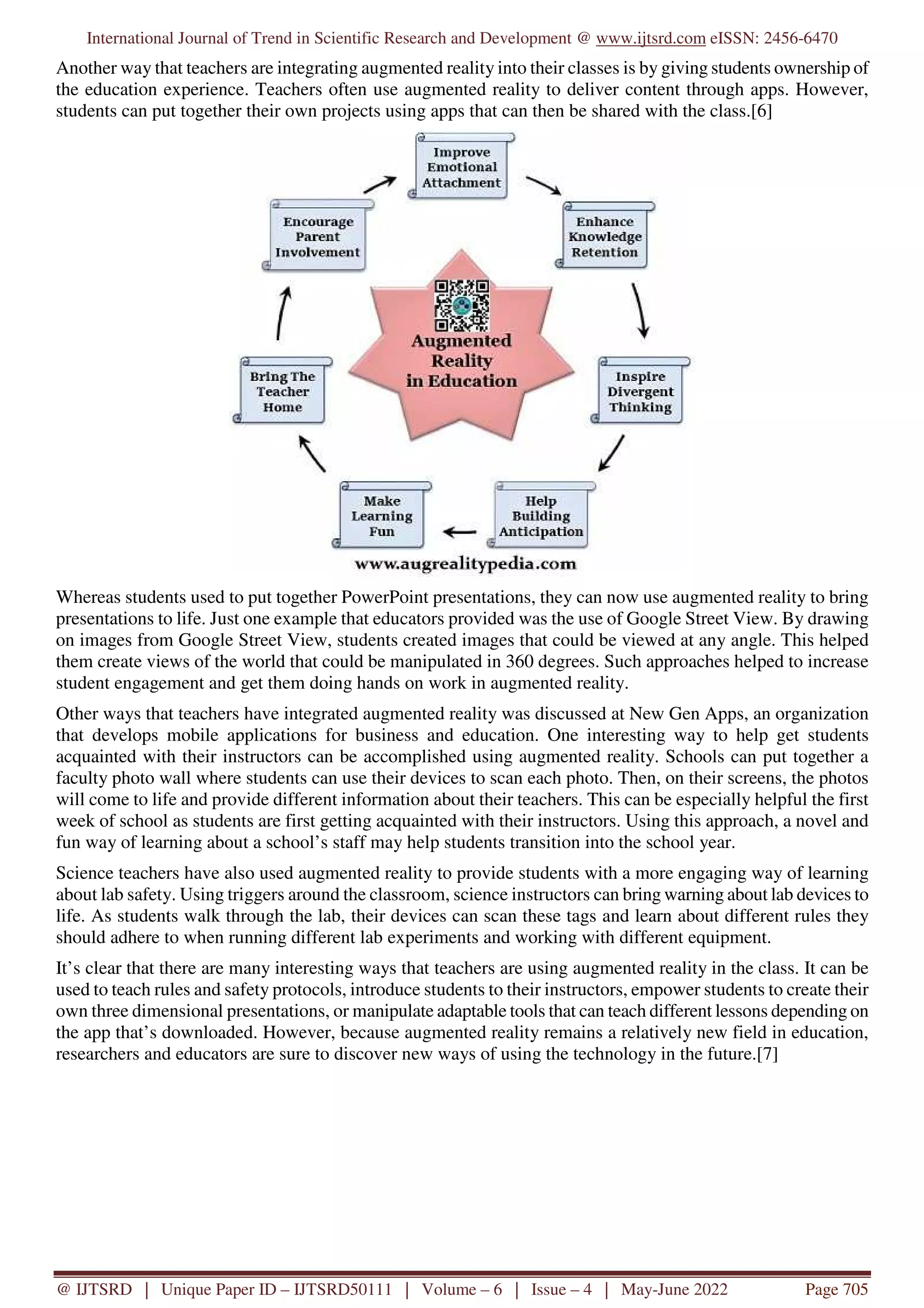 Augmented Reality AR in the Classroom | PDF