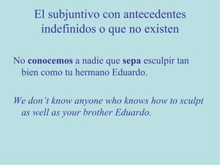 El subjuntivo en clausulas subordinadas sustantivas | PPT