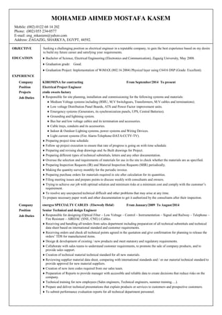 MOHAMED KASEM CV | PDF
