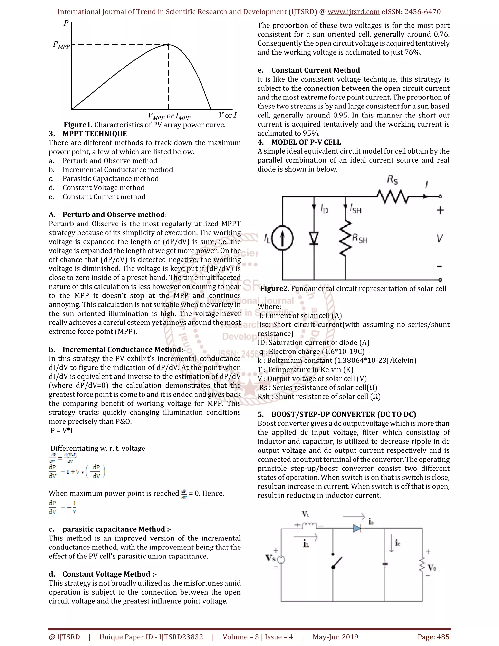 Grid Connected Solar Photovoltaic Array with MPPT Matlab Simulation | PDF