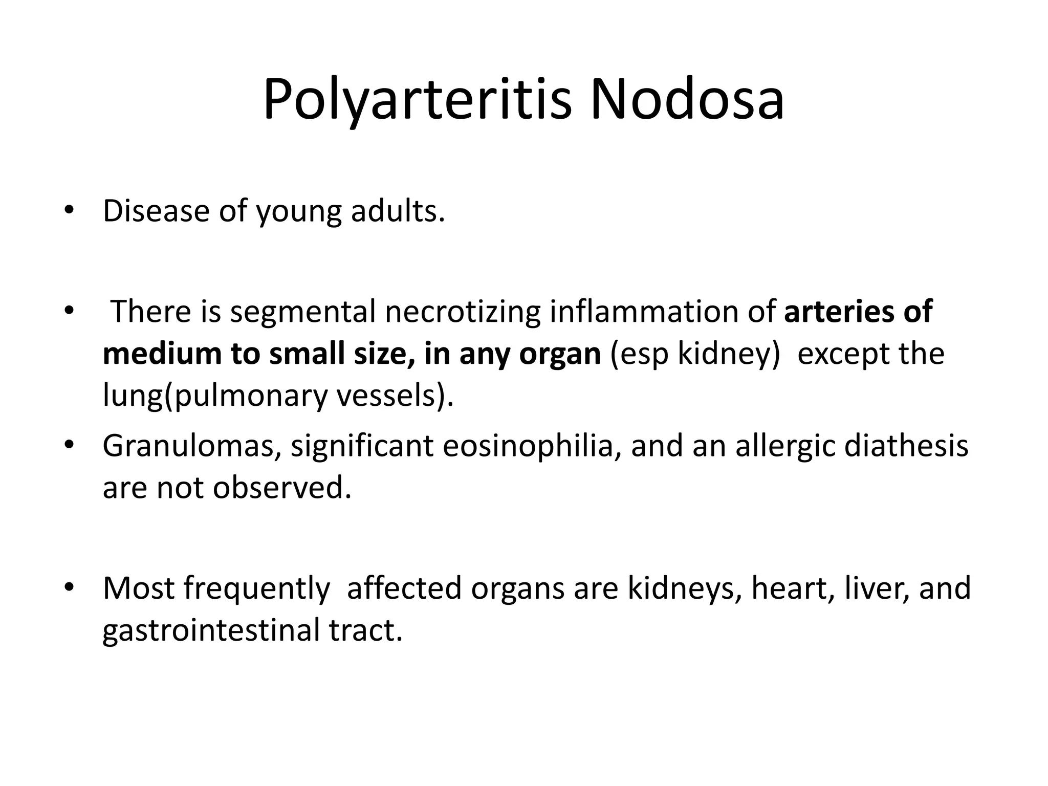 Polyarteritis nodosa | PPTX