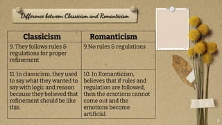 105-CLASSICISM VS. ROMANTICISM | PPTX