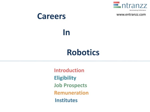 105.careers in robotics | PPT