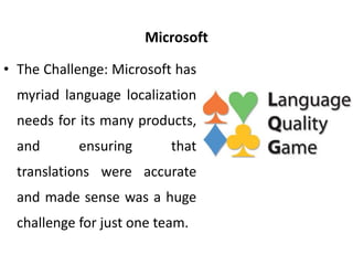 Microsoft language quality game - Gamification in employee engagement ...