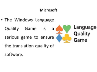 Microsoft language quality game - Gamification in employee engagement ...