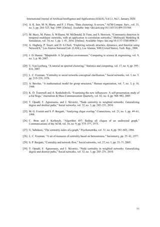 NOVEL MACHINE LEARNING ALGORITHMS FOR CENTRALITY AND CLIQUES DETECTION IN YOUTUBE SOCIAL ...