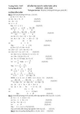 Đề Thi HK2 Toán 8 - THCS - THPT Sương Nguyệt Anh | DOCX