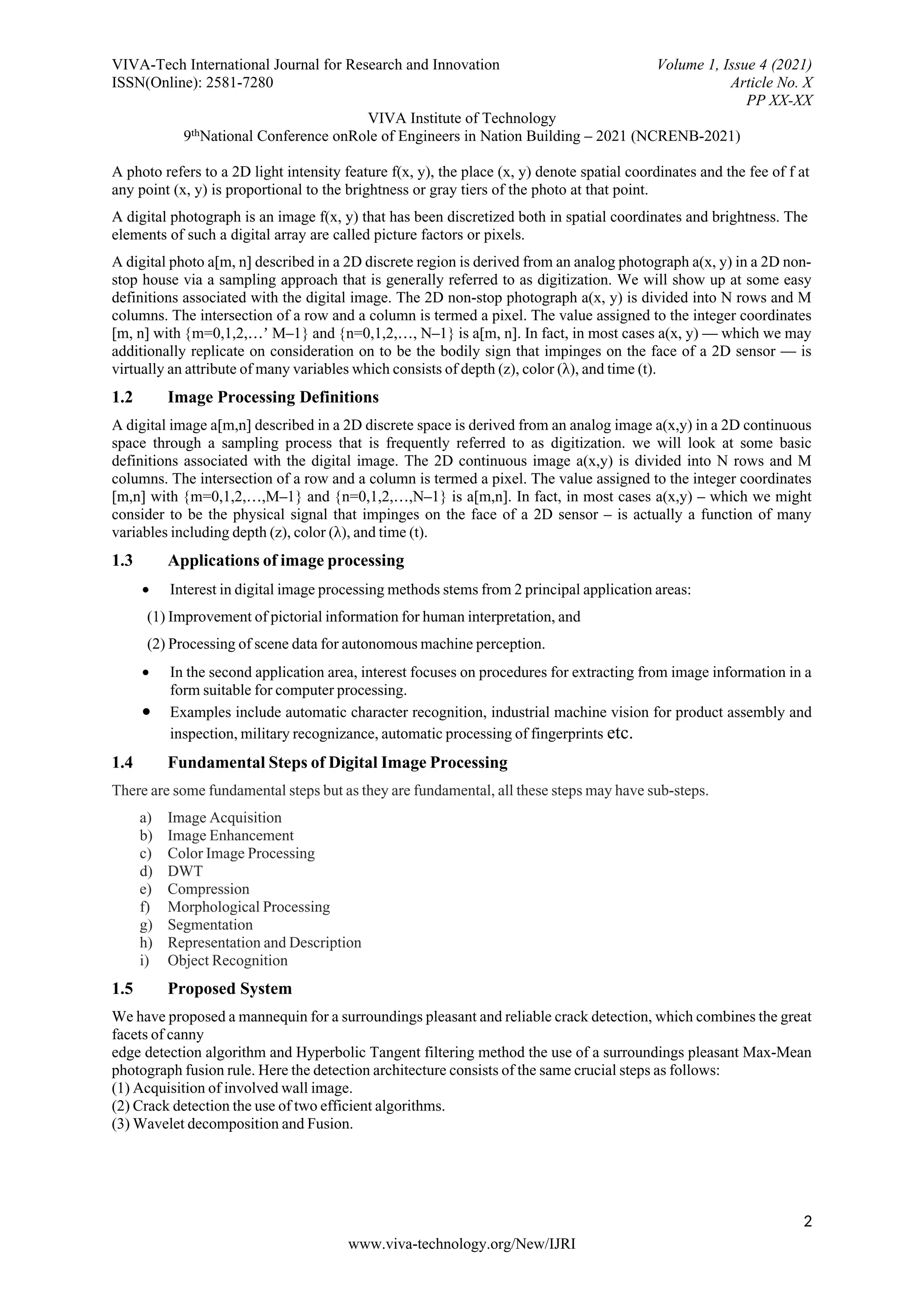 Crack Detection of Wall Using MATLAB | PDF | Photo Editing Software ...