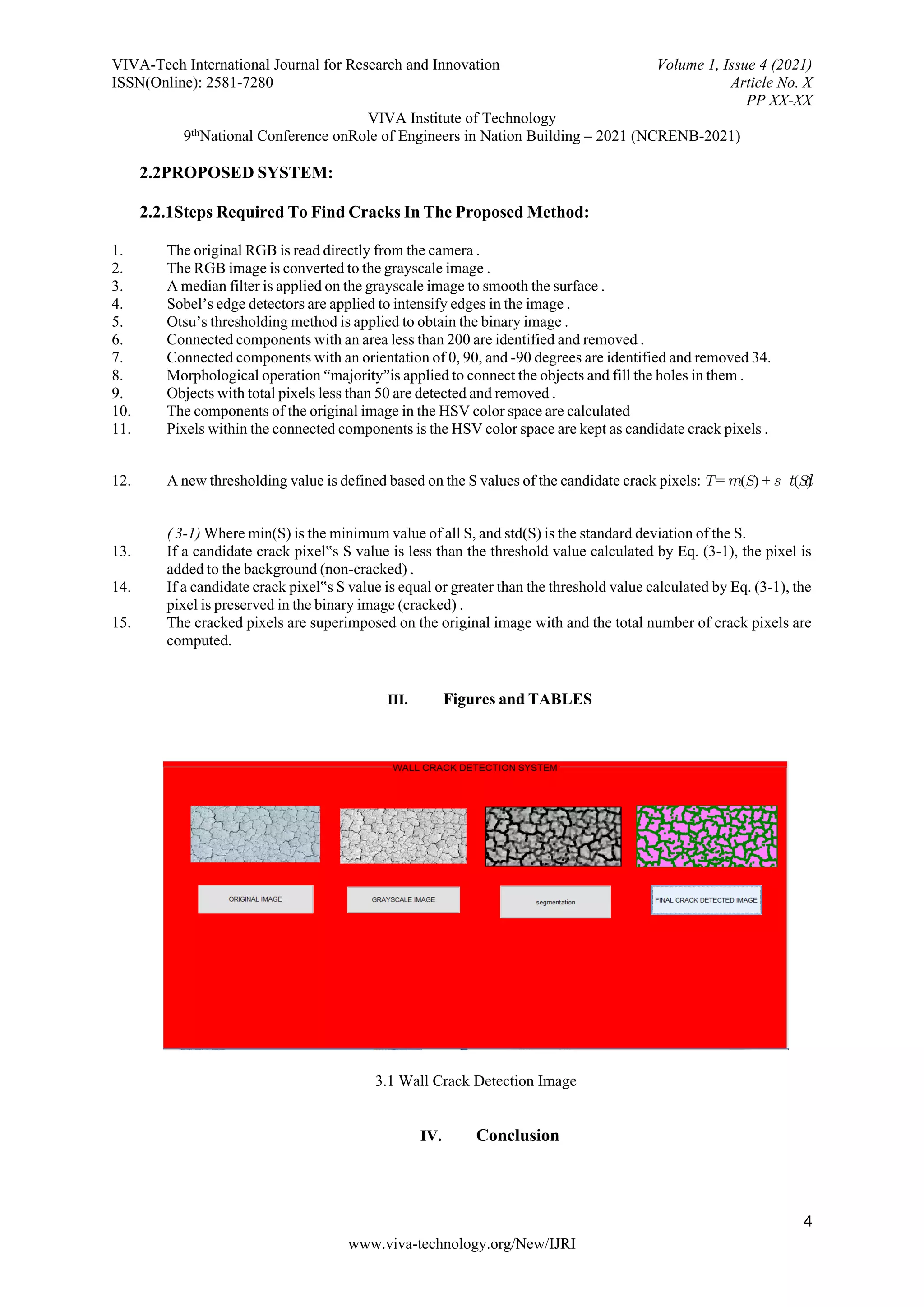 Crack Detection of Wall Using MATLAB | PDF | Photo Editing Software ...