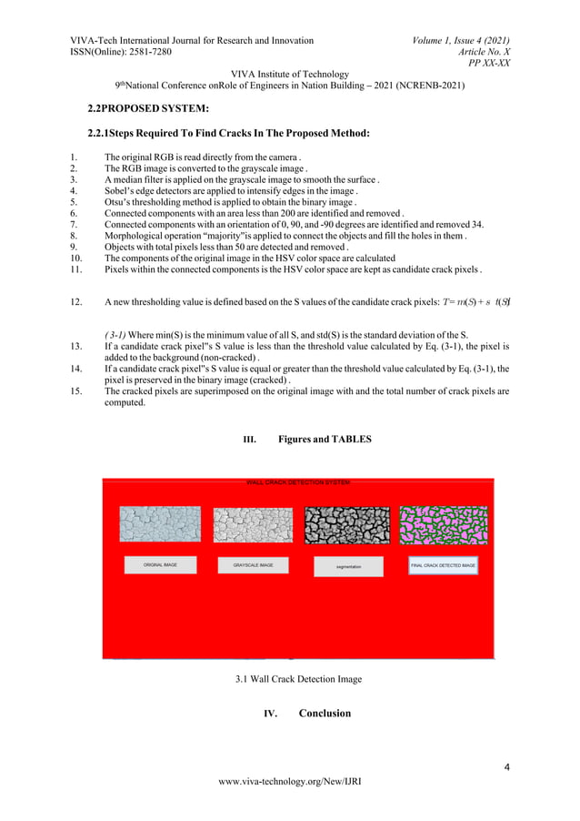 Crack Detection Of Wall Using Matlab Pdf Photo Editing Software