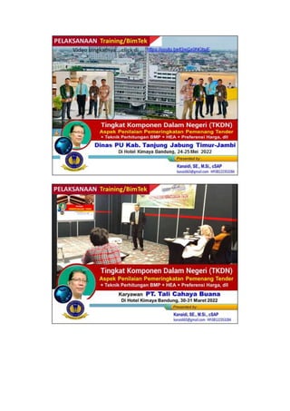 Silabus Training _"Contractor Safety Management System (CSMS)". | PDF