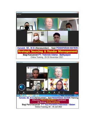 Silabus Training _"Contractor Safety Management System (CSMS)". | PDF