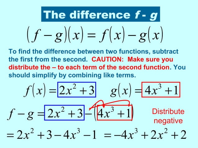 Operations on Functions | PPT