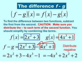 Operations on Functions | PPT