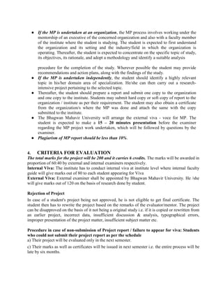 Major-Project Guideline collage industrial project | PDF