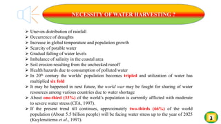 Site Selection for Rain Water Harvesting Structures | PPTX