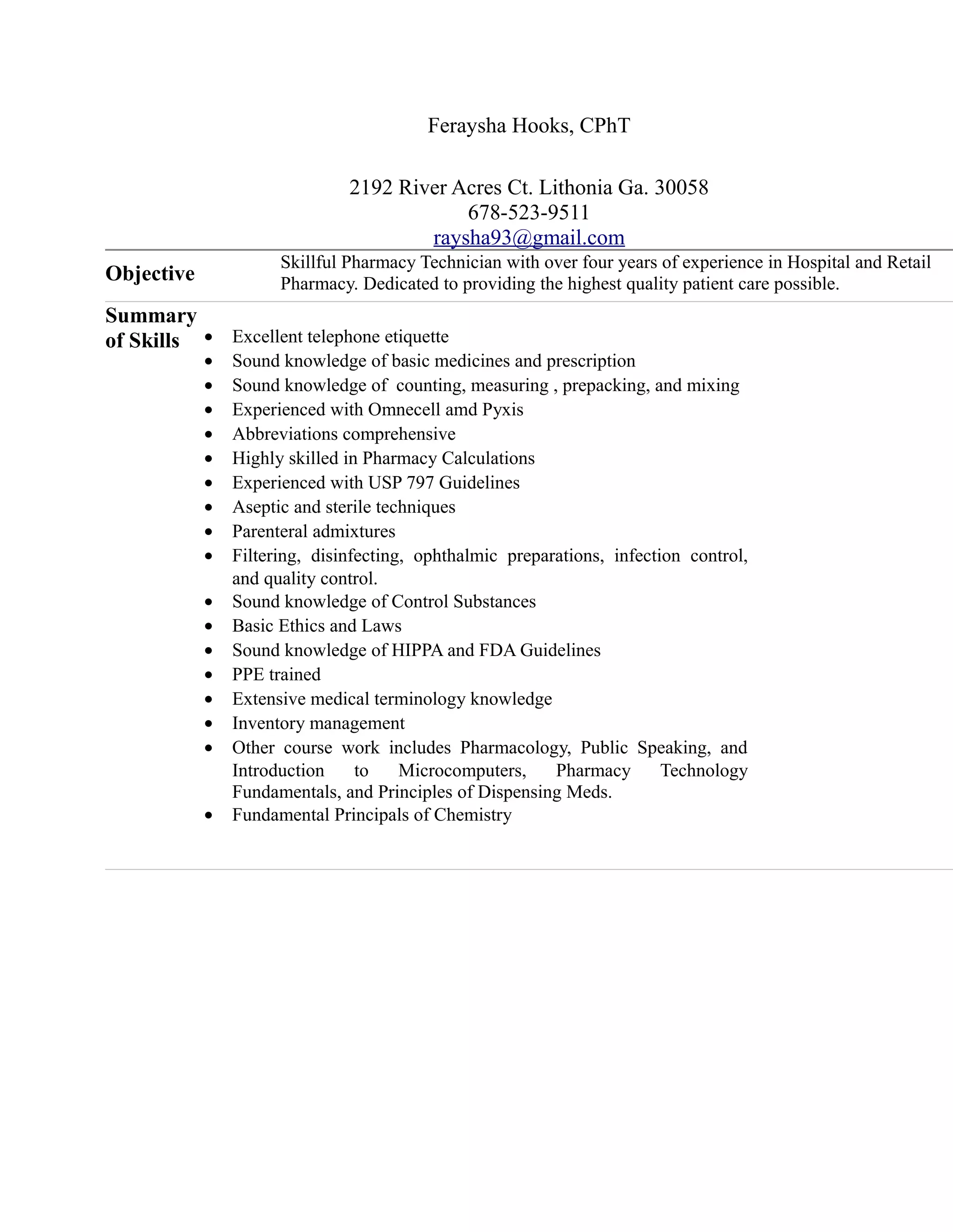 Raysha REsume-2 | DOC