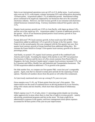 3m Transcript 2006 1st | PDF | Currencies | Economy