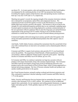 3m Transcript 2006 1st | PDF | Currencies | Economy