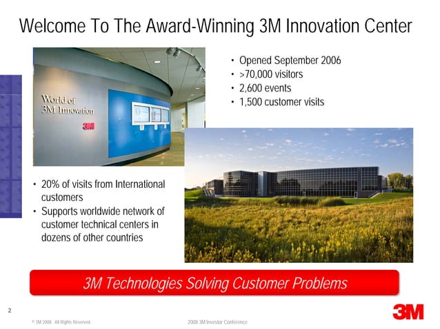 3m 3M Company's 2008 Investor | PDF | Business Expos & Conferences | Events