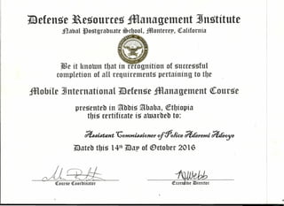 DRMI Certificate | PDF