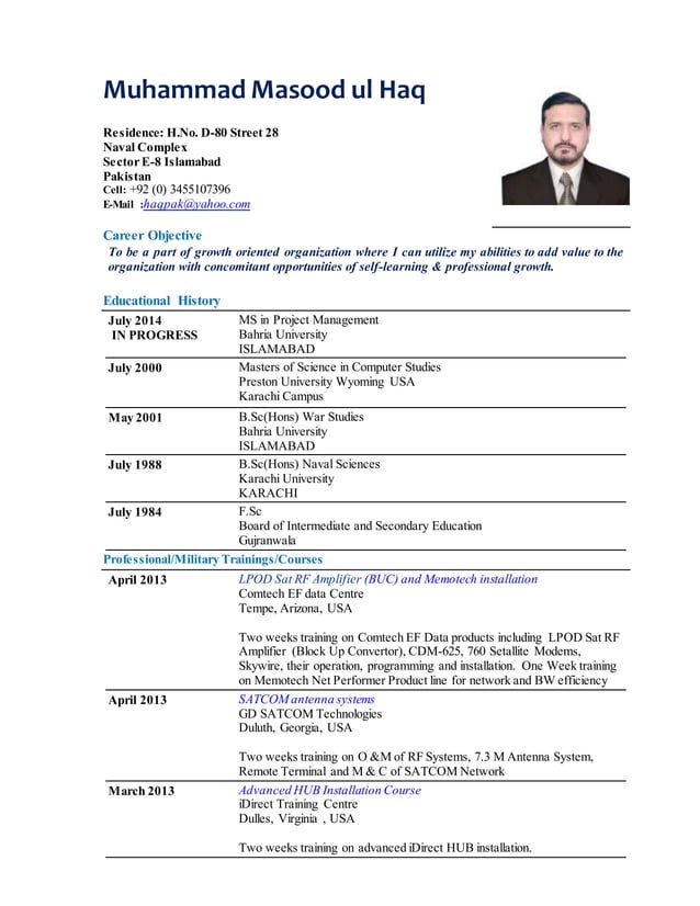 cv-masood without details | PDF