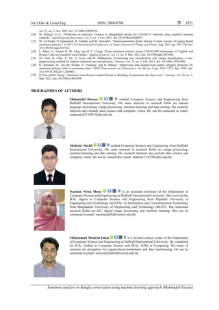 Sentiment analysis on Bangla conversation using machine learning approach | PDF | Artificial ...