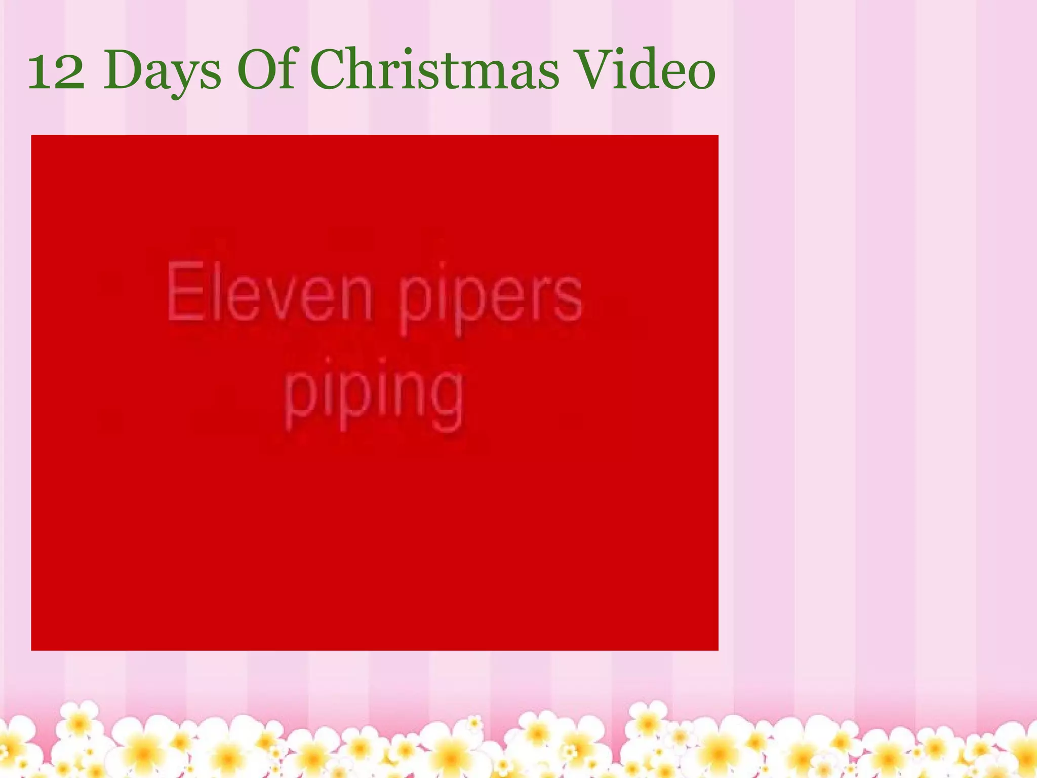 The 12 days of Christmas | PPT