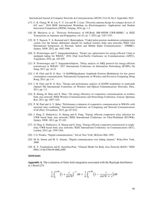PACKET SIZE OPTIMIZATION FOR ENERGY EFFICIENCY IN MULTIPATH FADING FOR WIRELESS BODY AREA ...