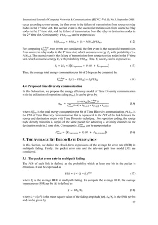 PACKET SIZE OPTIMIZATION FOR ENERGY EFFICIENCY IN MULTIPATH FADING FOR WIRELESS BODY AREA ...