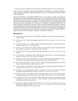 DUAL EDGE-TRIGGERED D-TYPE FLIP-FLOP WITH LOW POWER CONSUMPTION | PDF