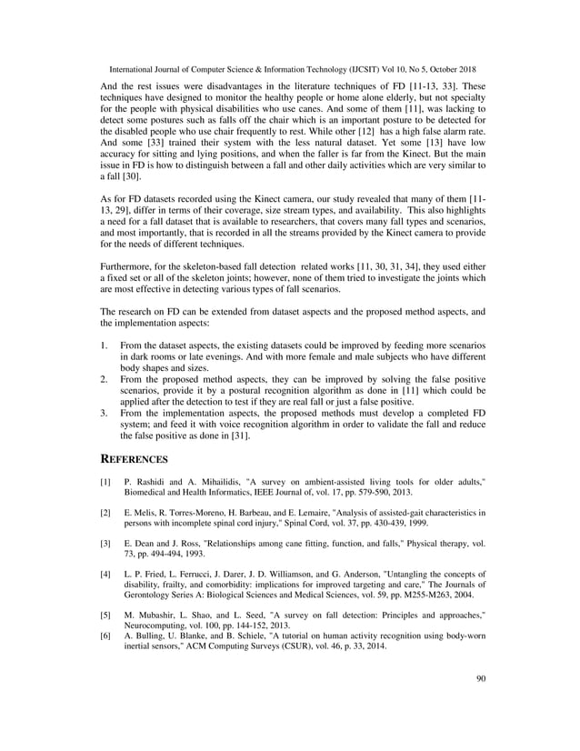 Computer Vision Based Fall Detection Methods Using The Kinect Camera A