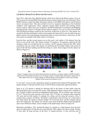 Computer Vision Based Fall Detection Methods Using the Kinect Camera : A Survey | PDF