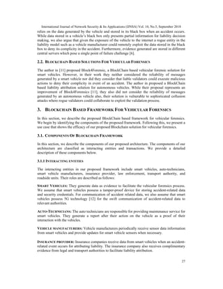 A TIERED BLOCKCHAIN FRAMEWORK FOR VEHICULAR FORENSICS | PDF