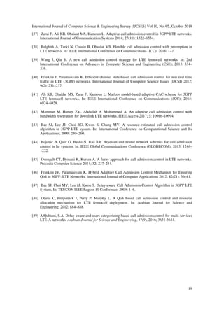 A SURVEY ON CALL ADMISSION CONTROL SCHEMES IN LTE | PDF | Free Download