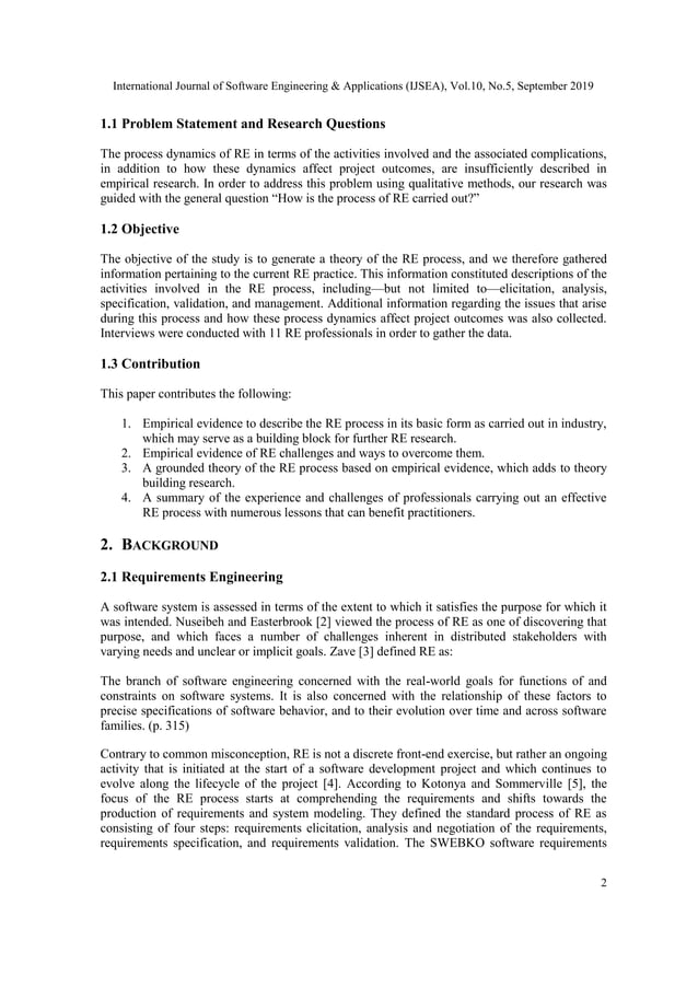 A Grounded Theory of the Requirements Engineering Process | PDF