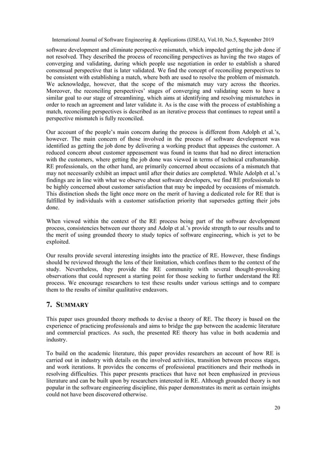 A Grounded Theory of the Requirements Engineering Process | PDF