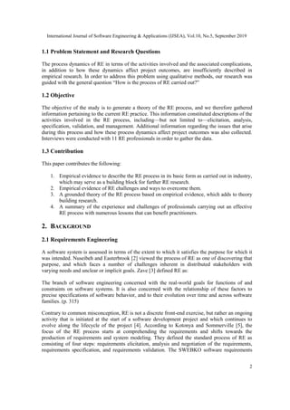 Paper Title : A Grounded Theory of the Requirements Engineering Process ...