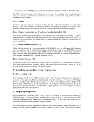DESIGN AND ANALYSIS OF A 32-BIT PIPELINED MIPS RISC PROCESSOR | PDF