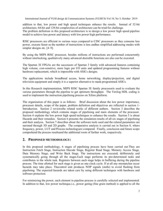 Design and Analysis of A 32-bit Pipelined MIPS Risc Processor | PDF