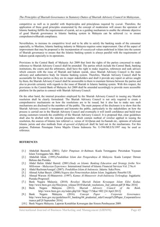 The Principles of Shariah Governance in Statutory Duties of Shariah ...