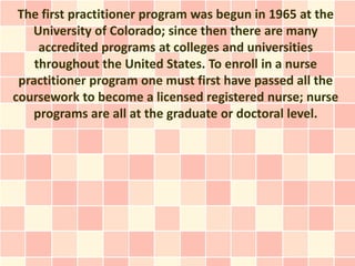 Explore The Nurse Practitioner Profession | PPTX
