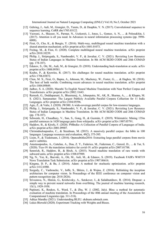 ANALYZING ARCHITECTURES FOR NEURAL MACHINE TRANSLATION USING LOW COMPUTATIONAL RESOURCES | PDF