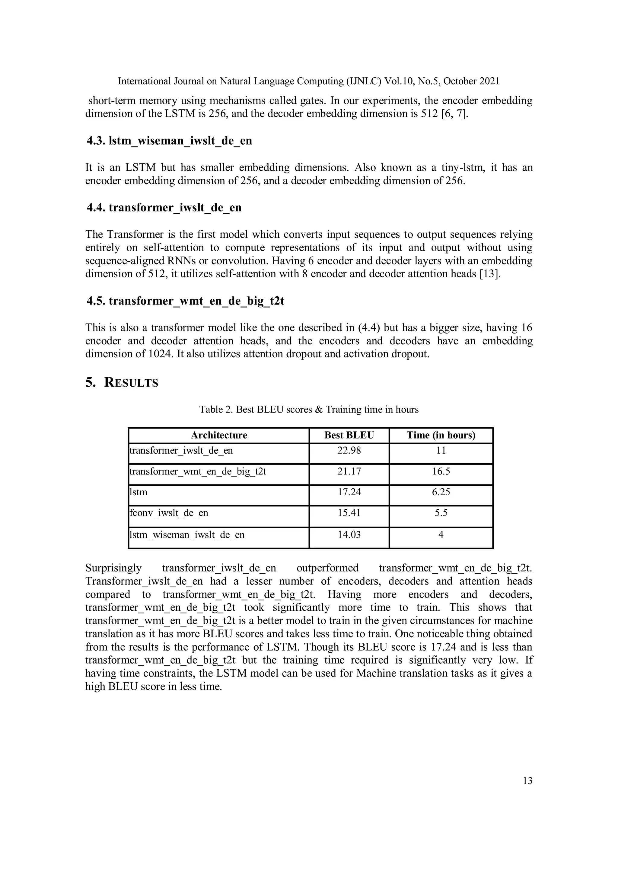 Analyzing Architectures For Neural Machine Translation Using Low Computational Resources Pdf