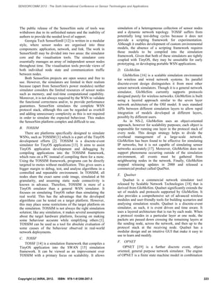 Simulation Issues in Wireless Sensor Networks: A Survey | PDF